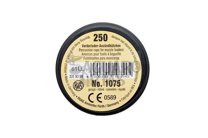 Percussion caps RWS No1075 - 250pcs: Saguaro-Arms.com