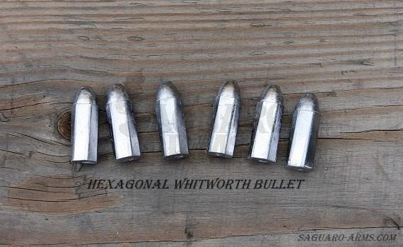 Hexagonal Whitworth Bullet .450: Saguaro-Arms.com