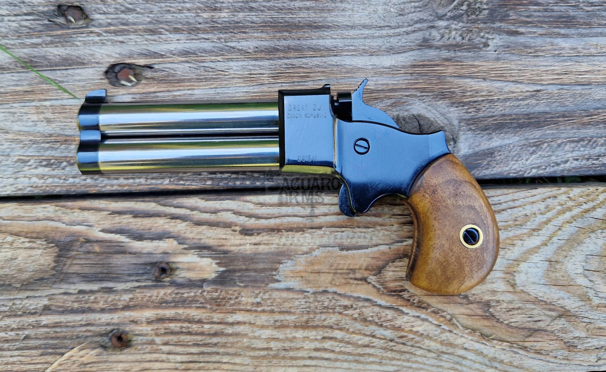Pistolet czarnoprochowy Derringer 9mm 3" lufy INOX - cena, opinie ...